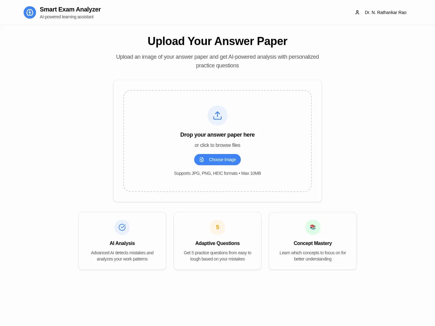 Smart Exam Paper Analyzer & Adaptive Practice App