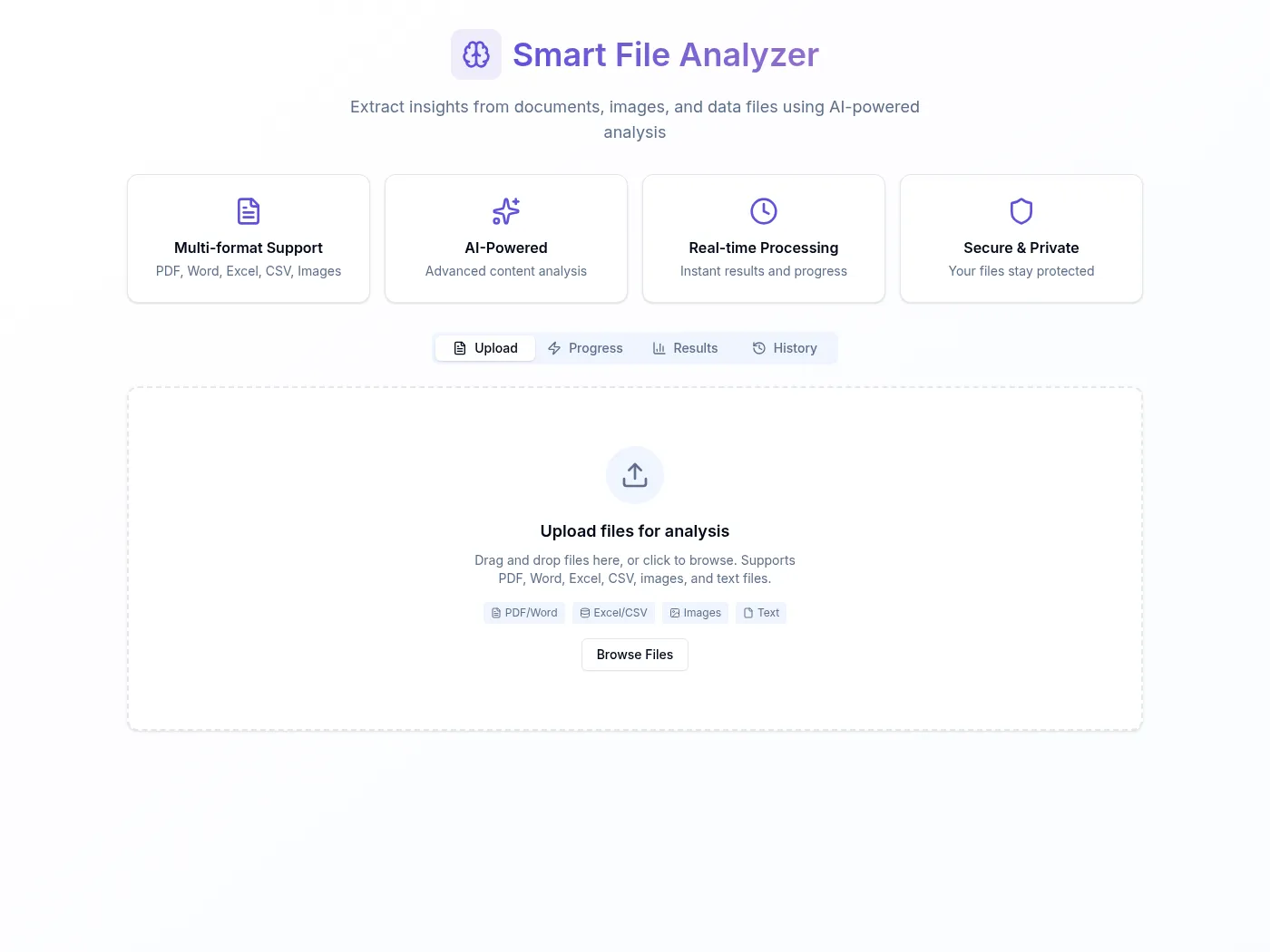 Smart File Analyzer Web App