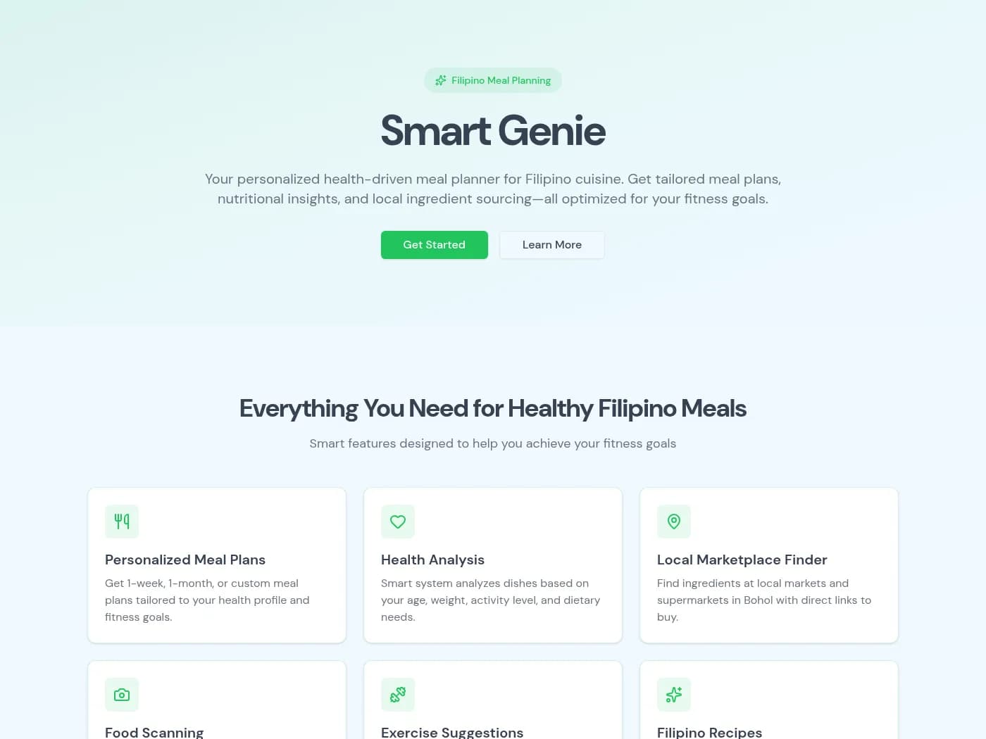 Smart Genie: Personalized Filipino Meal Planning & Health Insights System