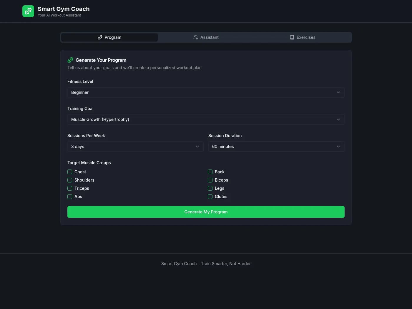 Smart Gym Coach: Personalized Workout and Technique Assistant