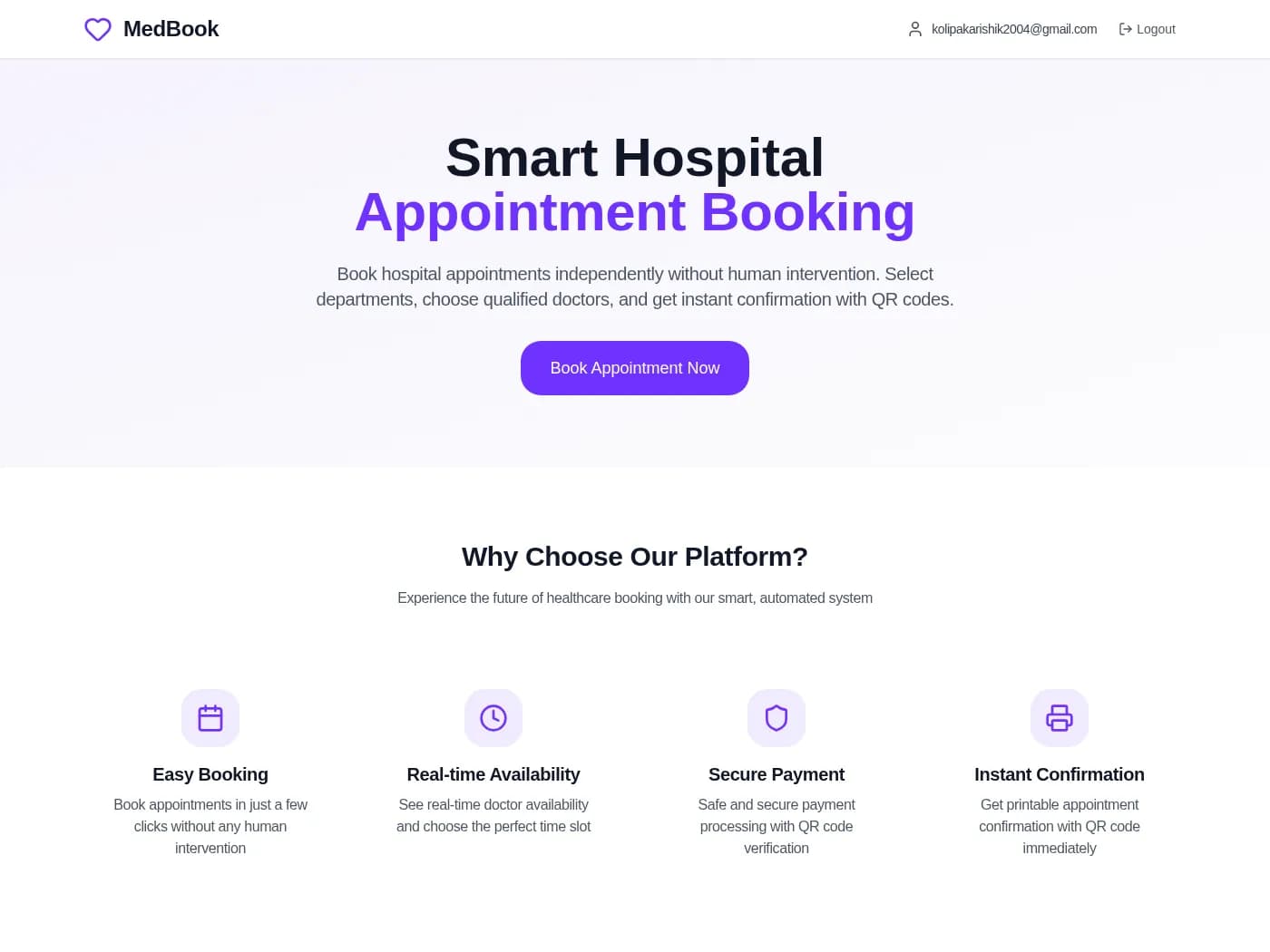 Smart Hospital Appointment Booking System