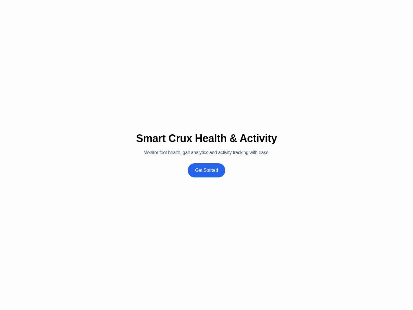 Smart Insole Health & Activity Dashboard