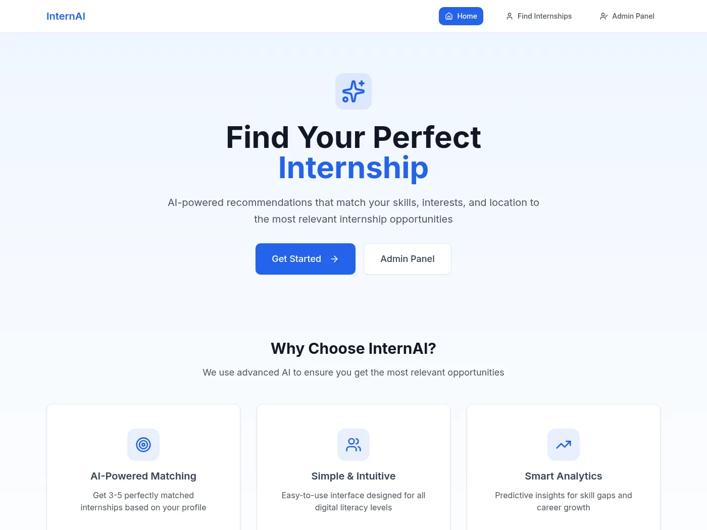 Smart Internship AI Recommendation Platform