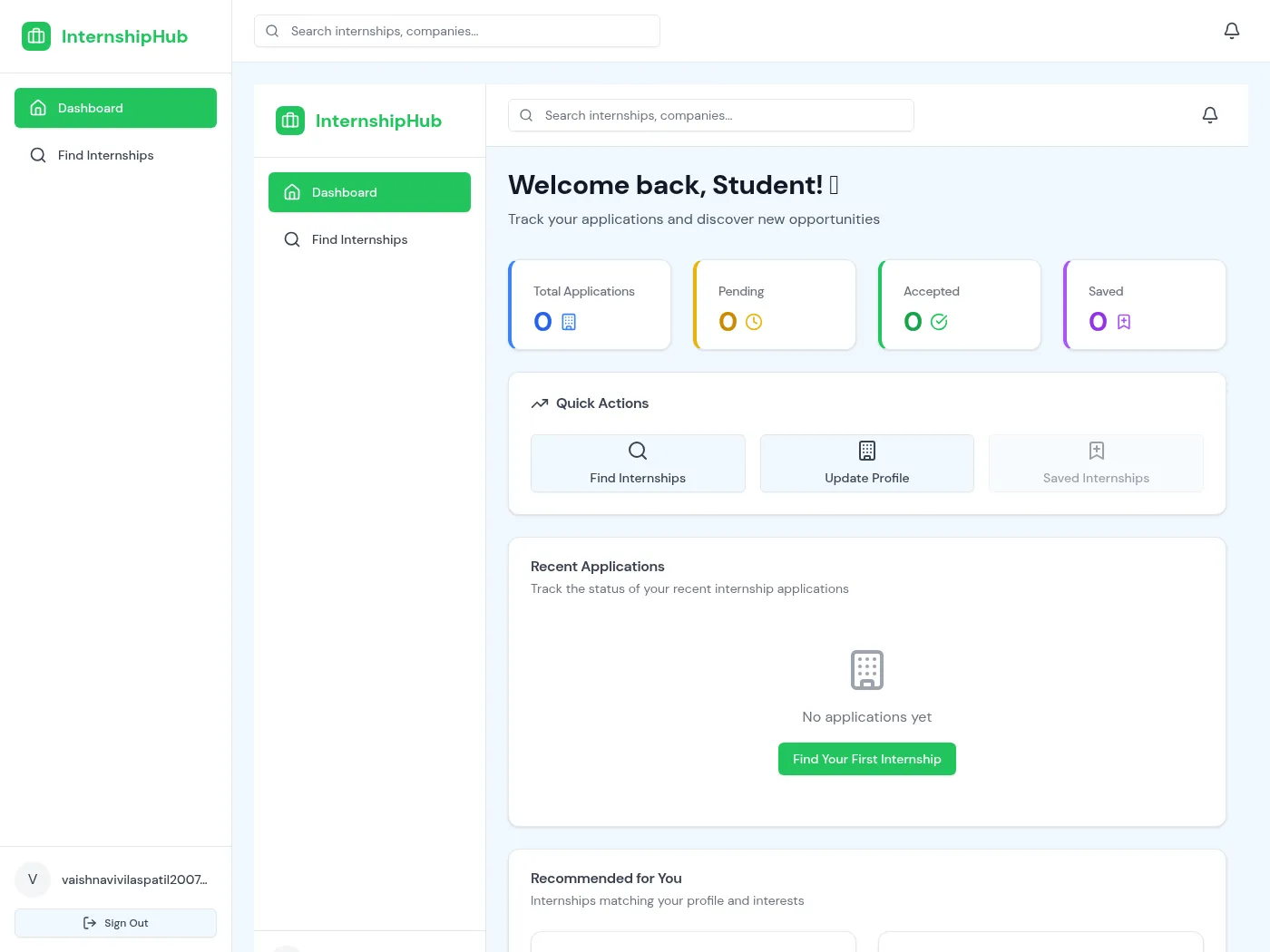Smart Internship Management Website