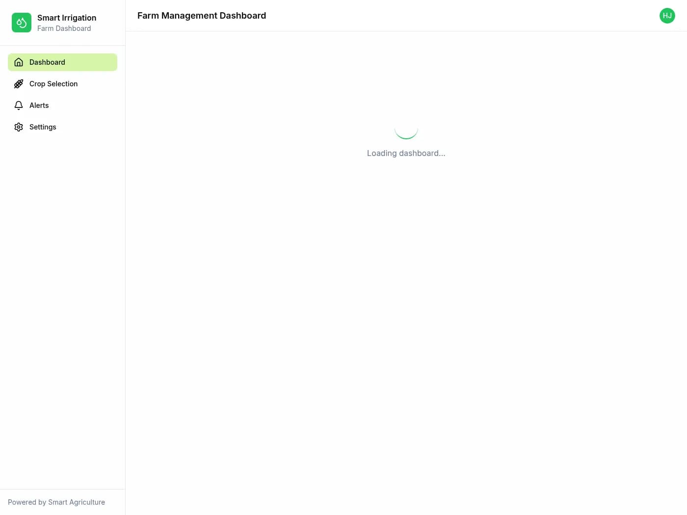 Smart Irrigation Dashboard with Crop-Specific Criteria