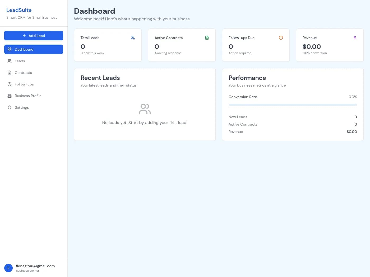 Smart Lead and Contract Suite for Small Businesses