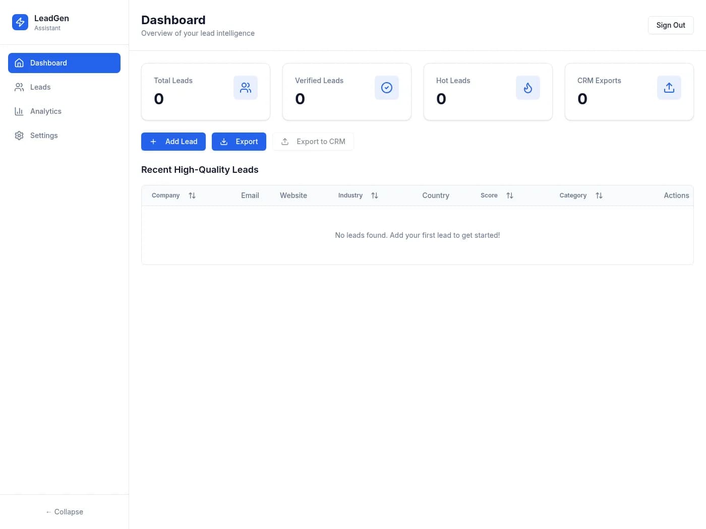 Smart LeadGen Assistant
