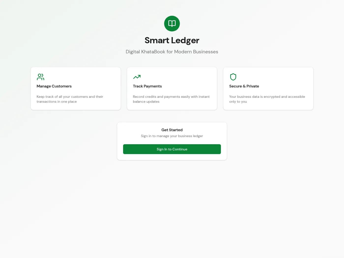 Smart Ledger: Digital KhataBook Alternative