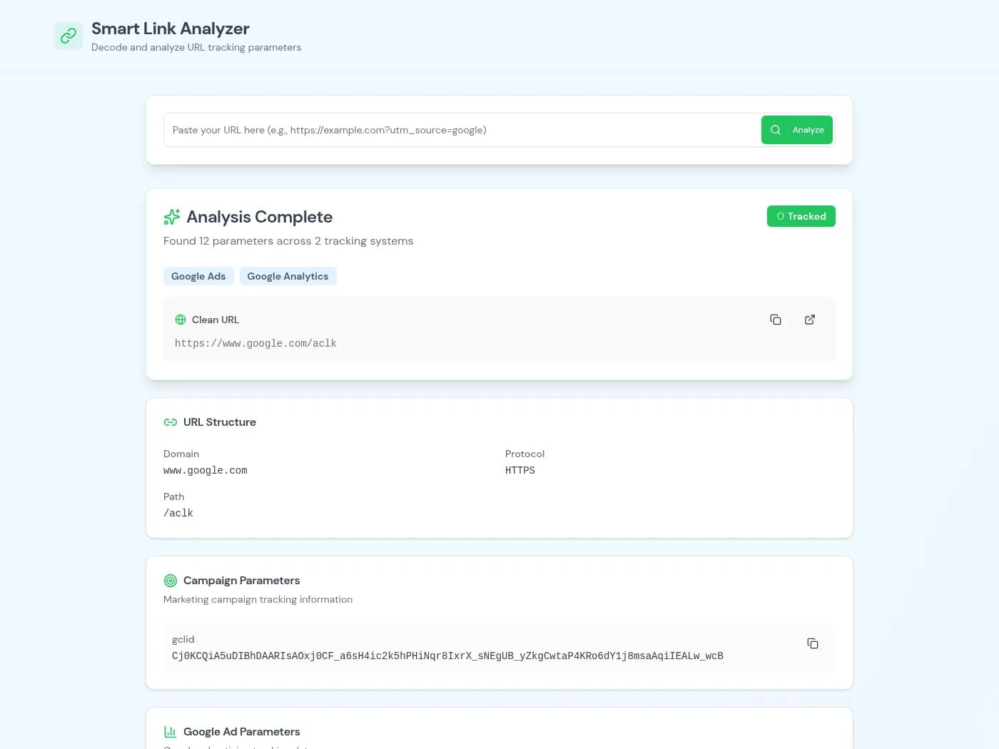 Smart Link Analyzer