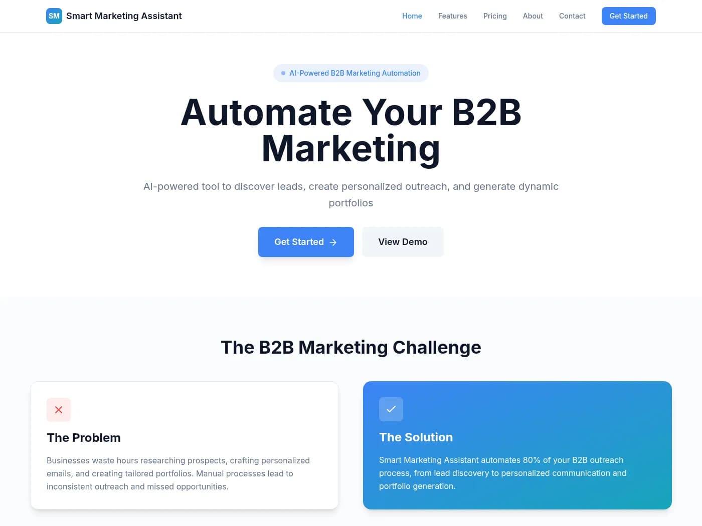 Smart Marketing Assistant – AI-Powered B2B Outreach Automation