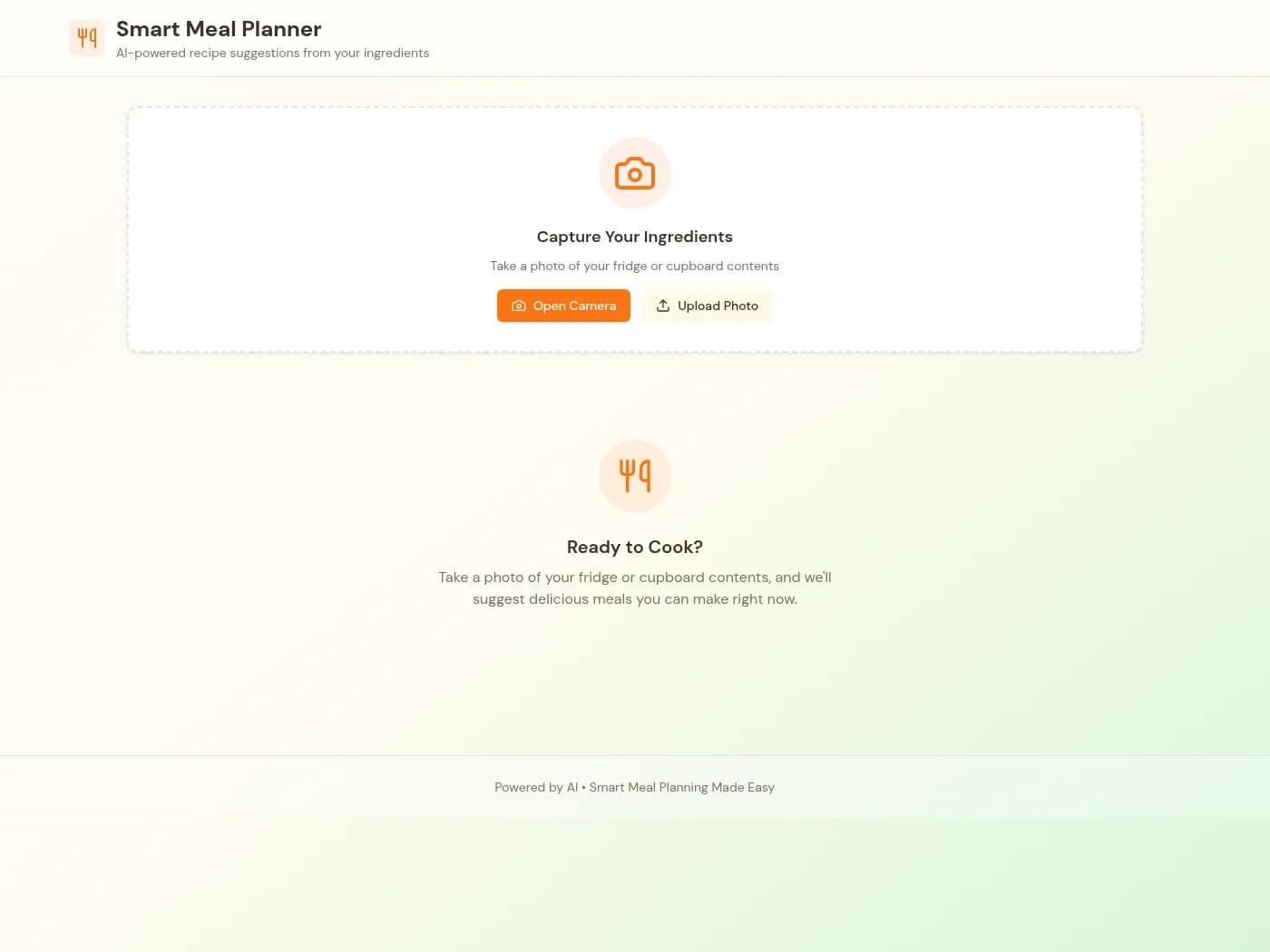 Smart Meal Idea Generator