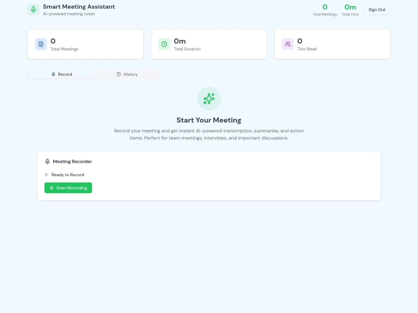 Smart Meeting Assistant for Efficient Note-Taking and Summaries