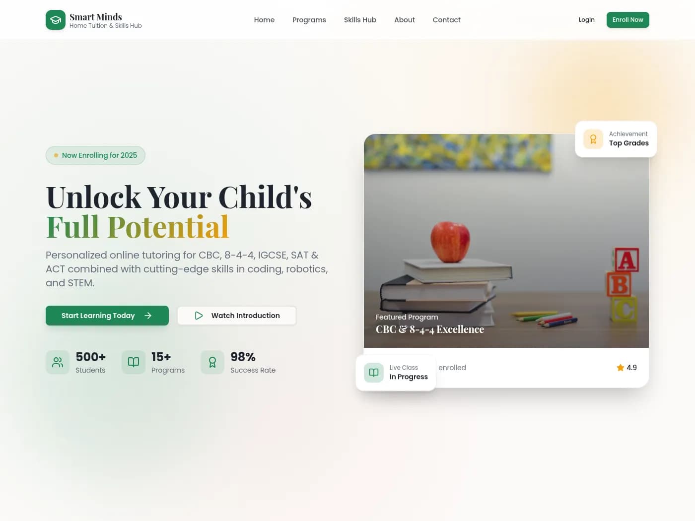 Smart Minds Home Tuition & Skills Hub Online College