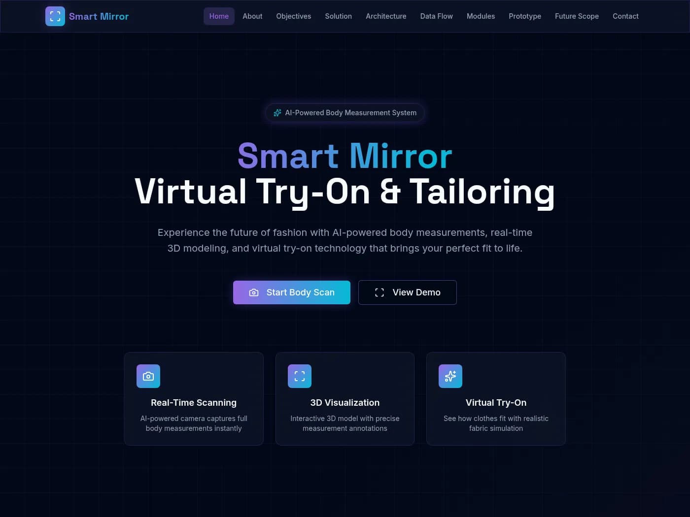 Smart Mirror: AI-Powered Virtual Try-On & Body Measurement for Tailoring