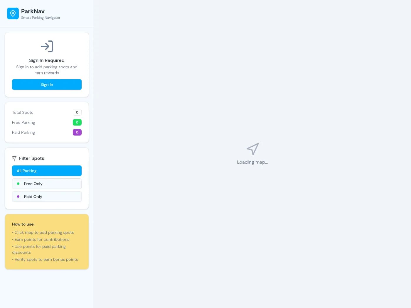 Smart Parking Navigator with Rewards