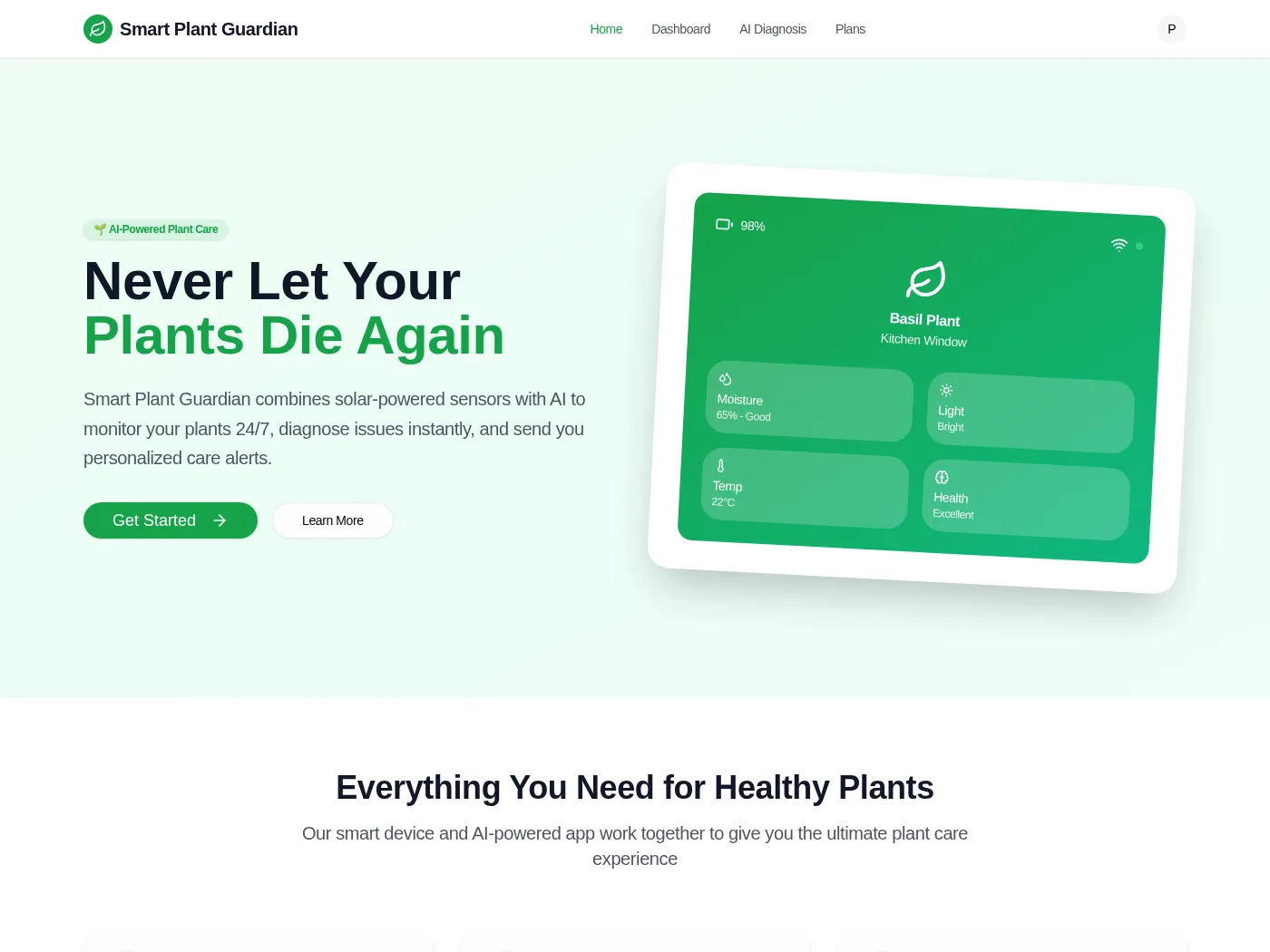 Smart Plant Guardian – AI-Powered Plant Care Assistant