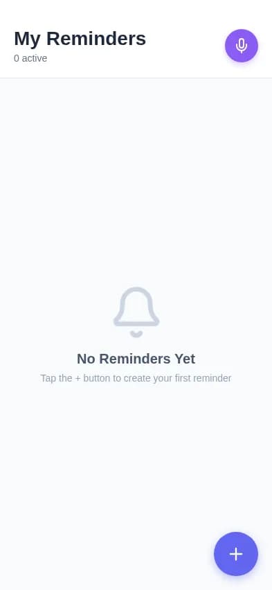 Smart Voice-Powered Reminder Mobile App
