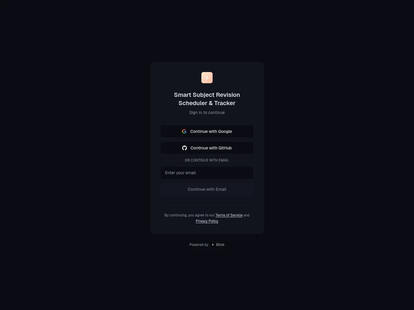 Smart Subject Revision Scheduler & Tracker