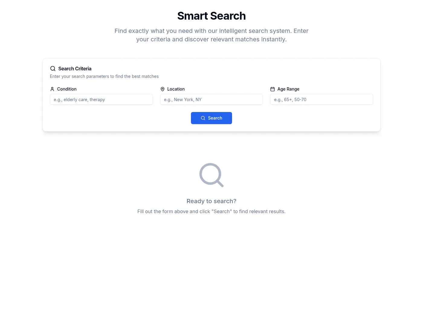 Smart Search Web App
