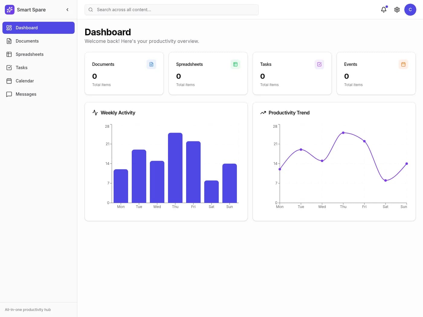Smart Spare Productivity Hub