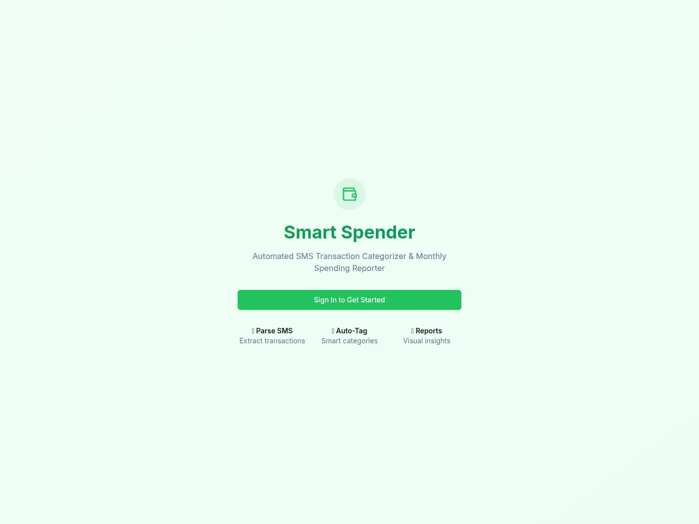 Smart Spender: Automated SMS Transaction Categorizer & Monthly Spending Reporter