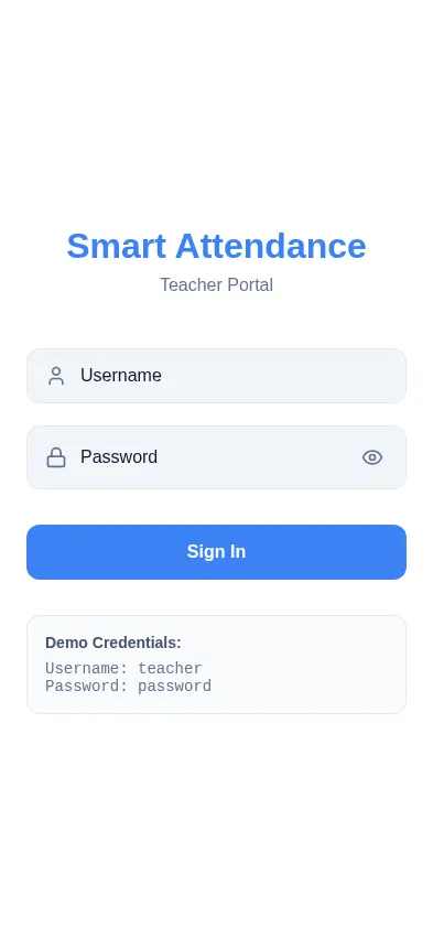 Smart Teacher Attendance & Reporting App