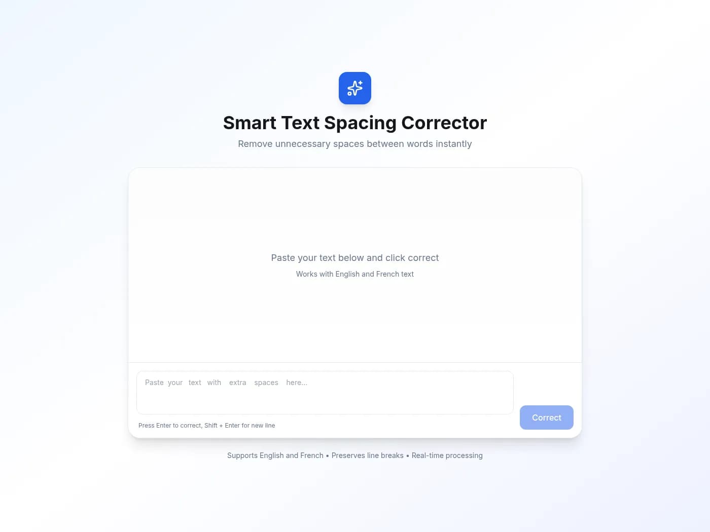 Smart Text Spacing Corrector