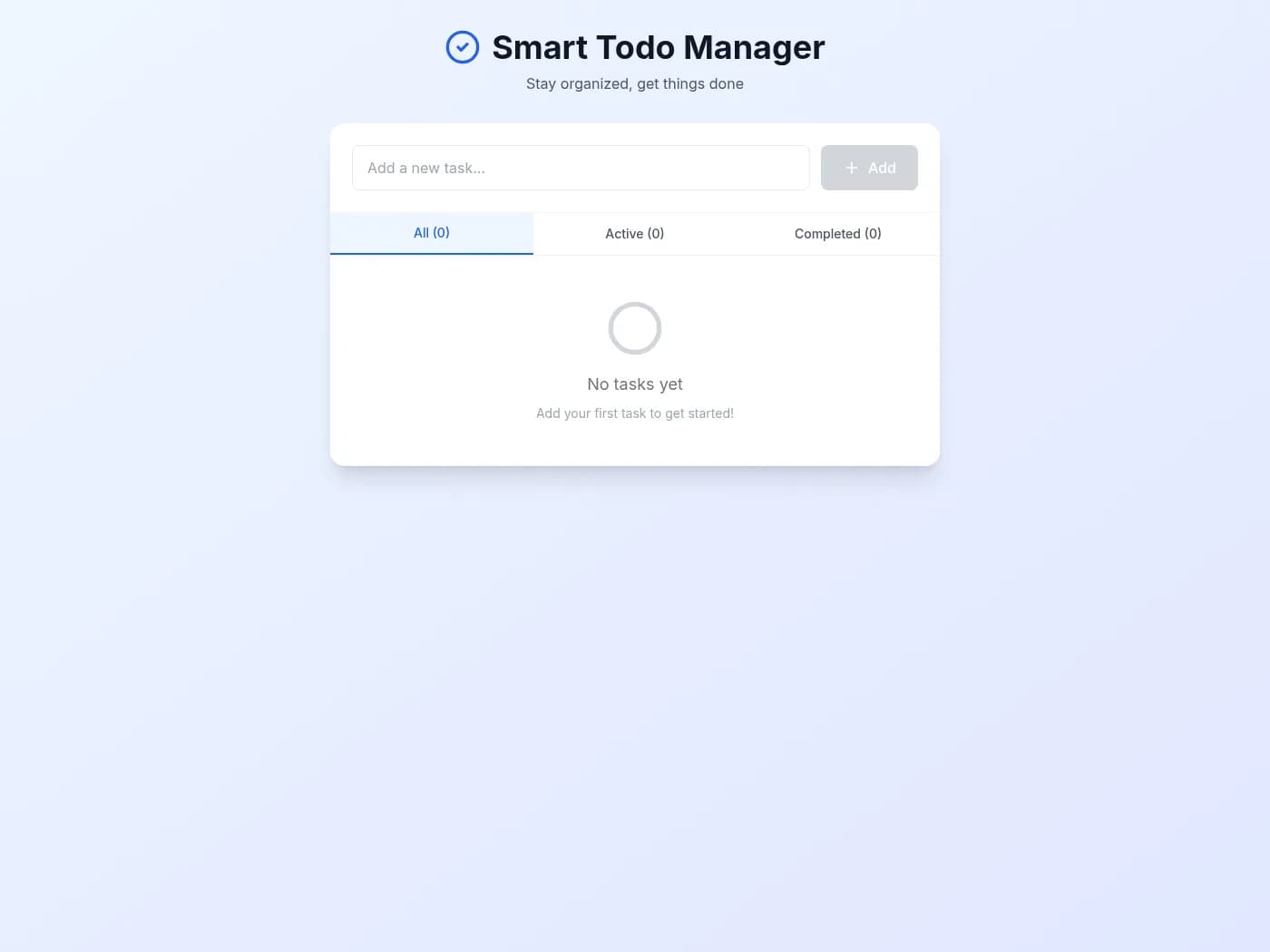 Smart Todo Manager