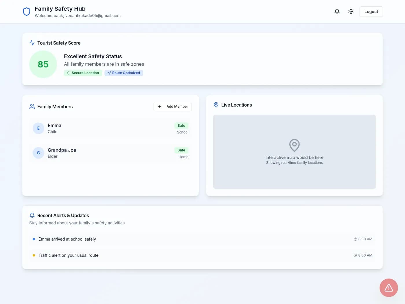 Smart Tourist Safety App with Multilingual AI and Real-Time Alerts