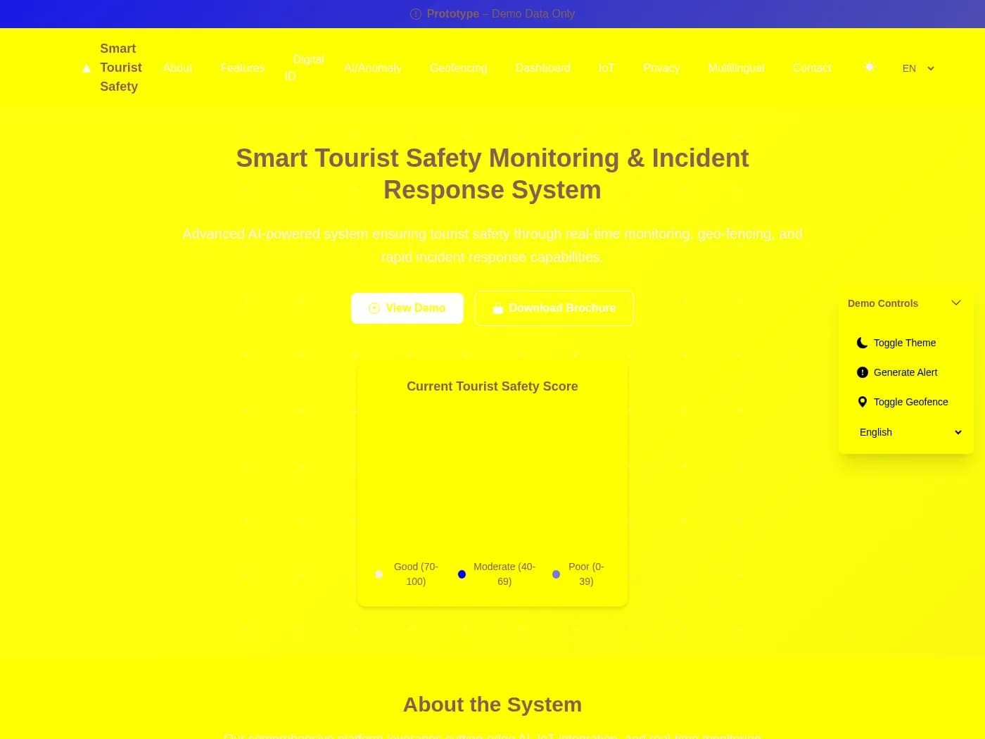 Smart Tourist Safety Monitoring & Incident Response Demo Site