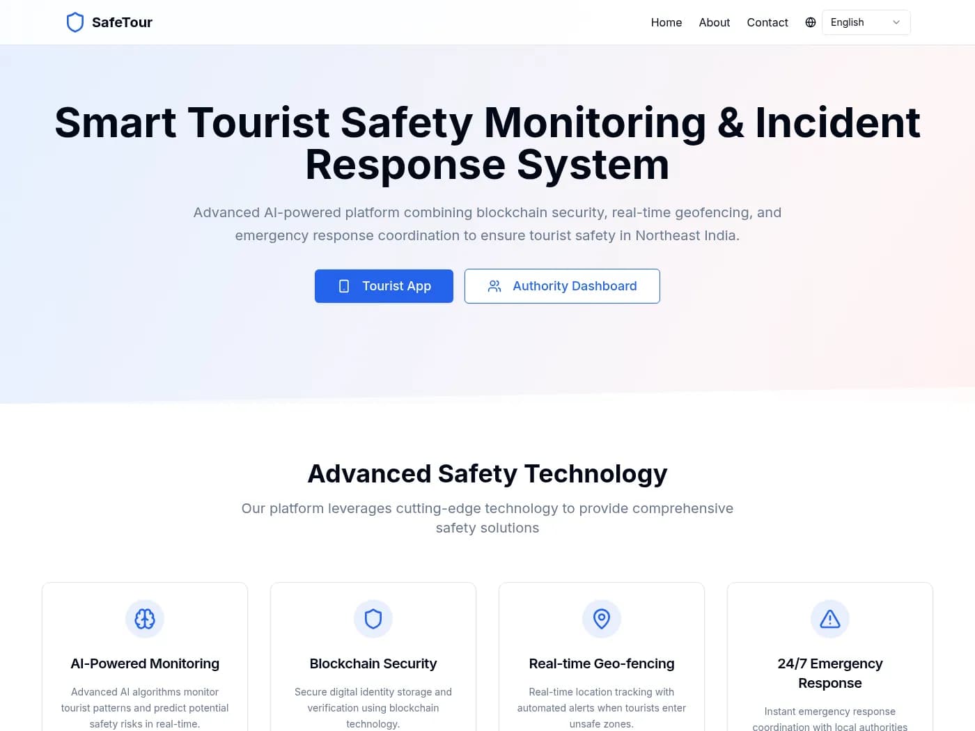Smart Tourist Safety Monitoring & Incident Response System