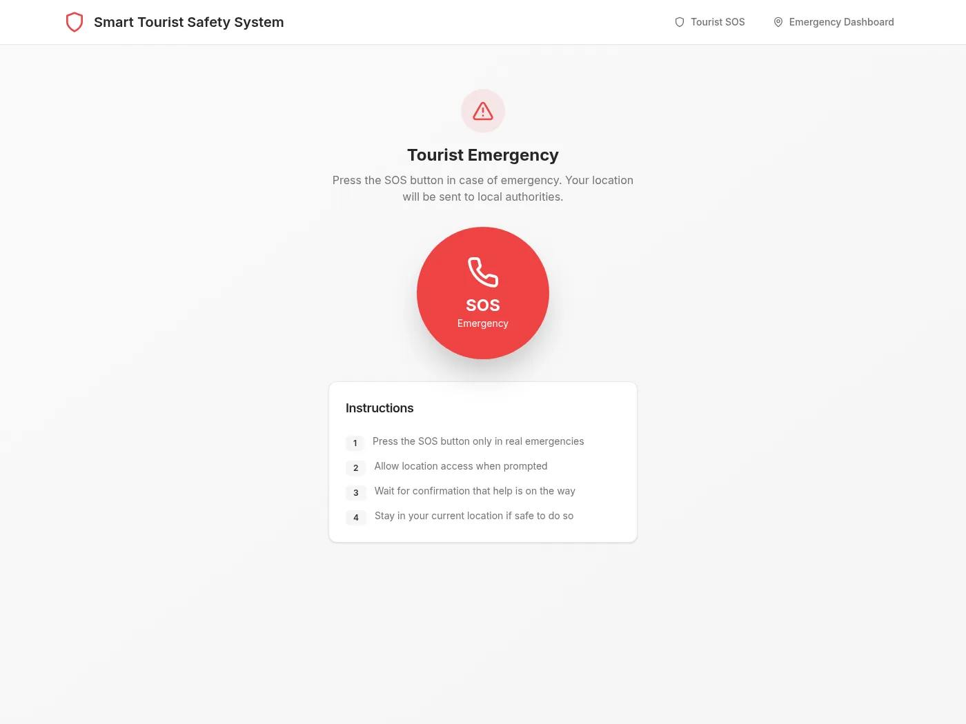 Smart Tourist Safety System: Ultra-Simplified MVP (No Database Required)