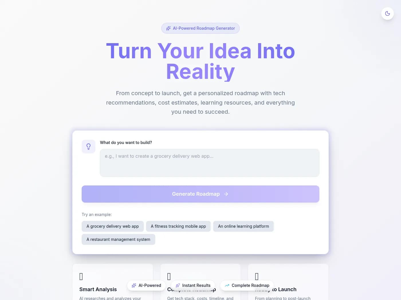 SmartAI Project Roadmap Generator