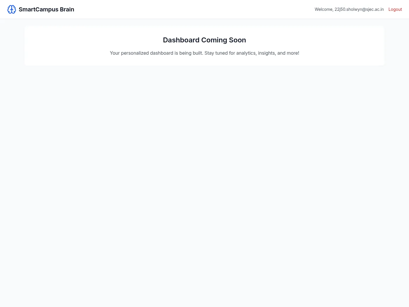 SmartCampus Brain – University Analytics & ML MVP
