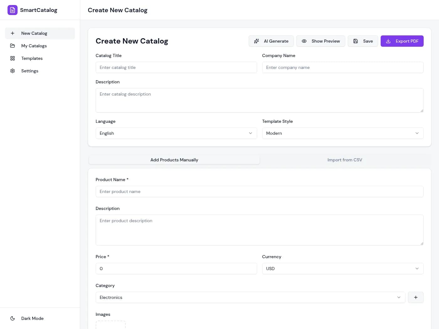 SmartCatalog AI Builder: The Ultimate Multilingual, AI-Powered Product Catalog PWA