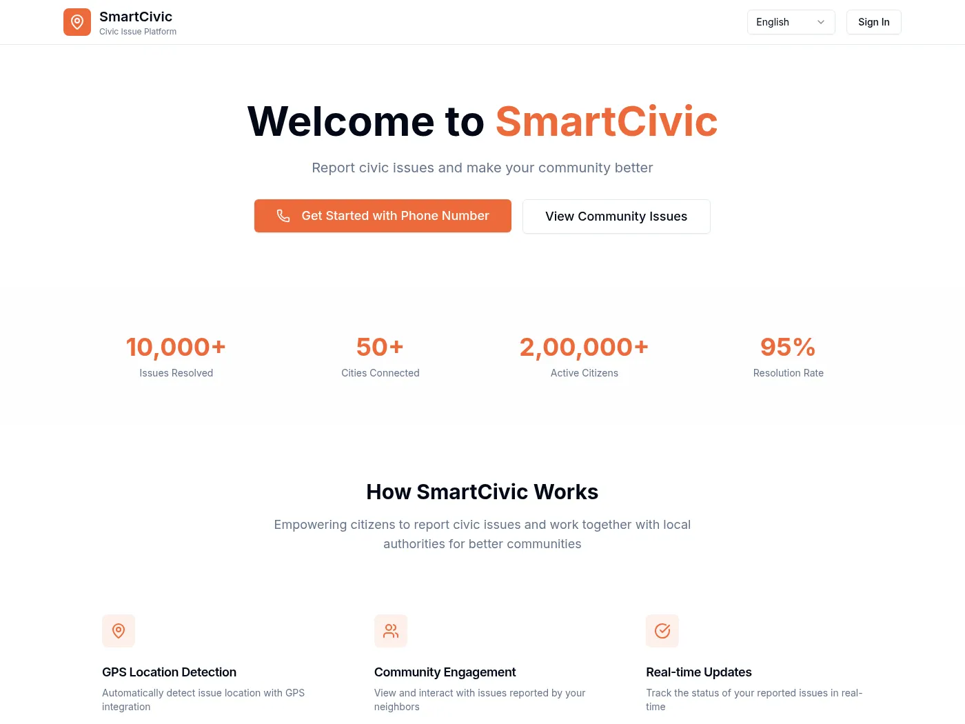SmartCivic: Collaborative Civic Issue Reporting Platform for Indian Communities