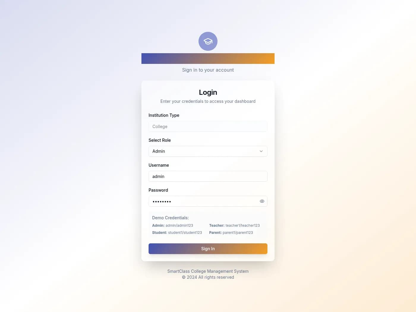 SmartClass Next – AI-Driven College Management Suite