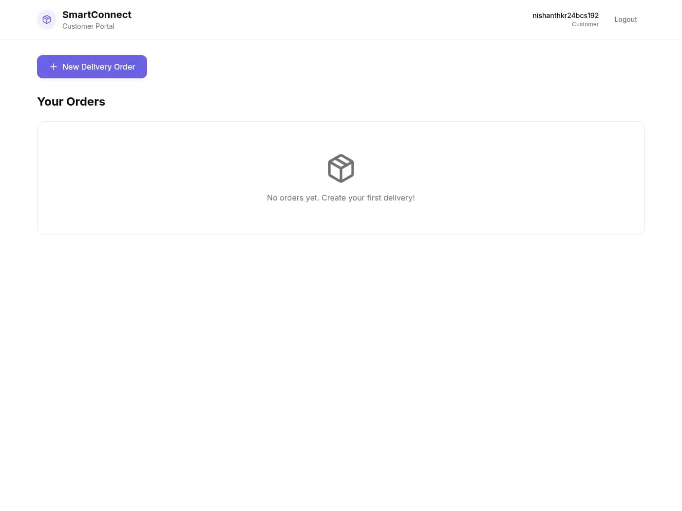 SmartConnect: Advanced Delivery Platform with Dual-Interface and Smart Driver Assignment