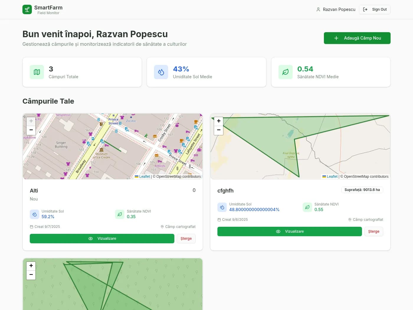 SmartFarm Map — Interactive Field Health Management for Farmers