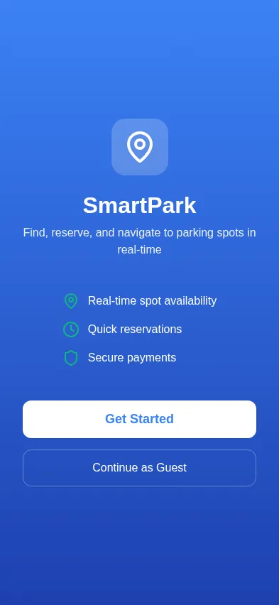SmartPark – Real-Time Parking Discovery & Management Platform