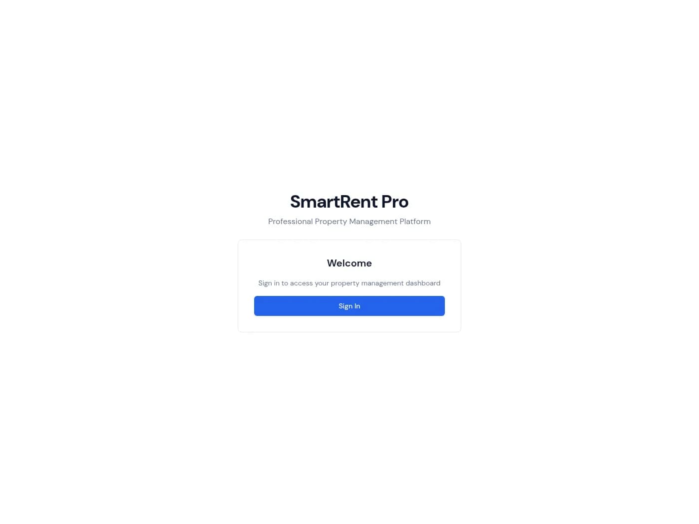 SmartRent Pro Property Management Dashboard