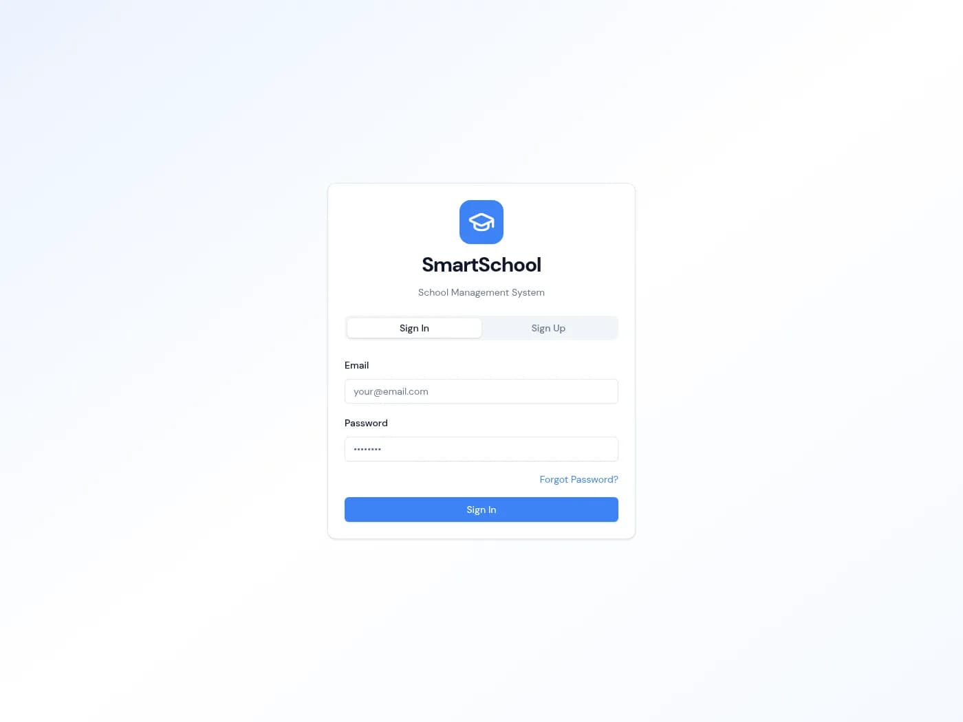SmartSchool SaaS Management Platform