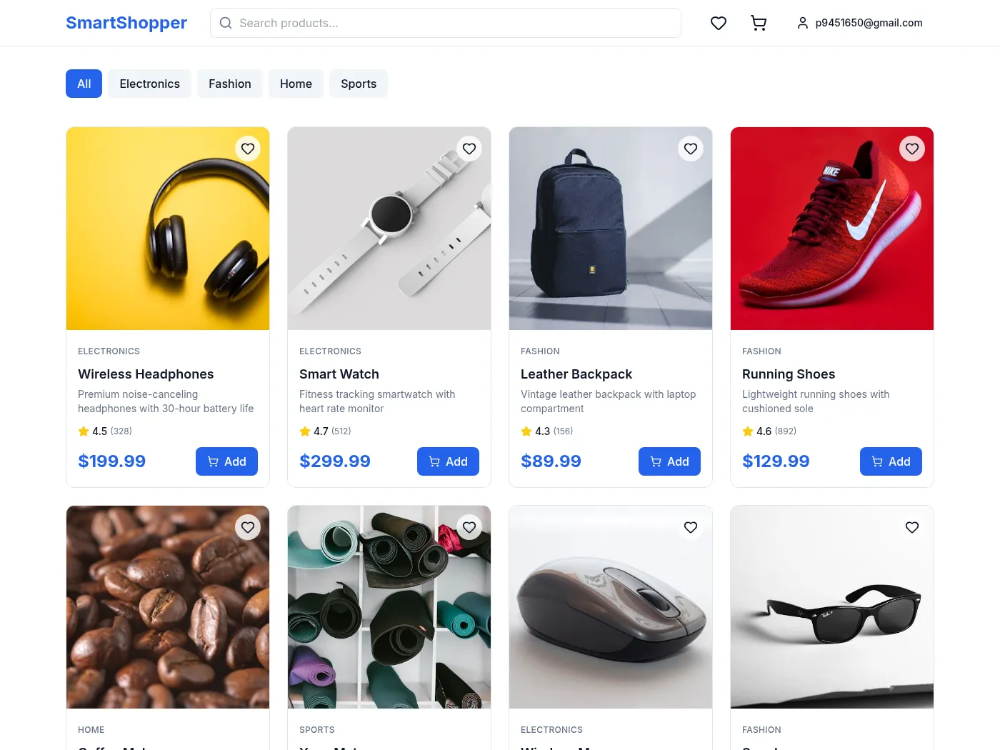 SmartShopper - Personalized Shopping App
