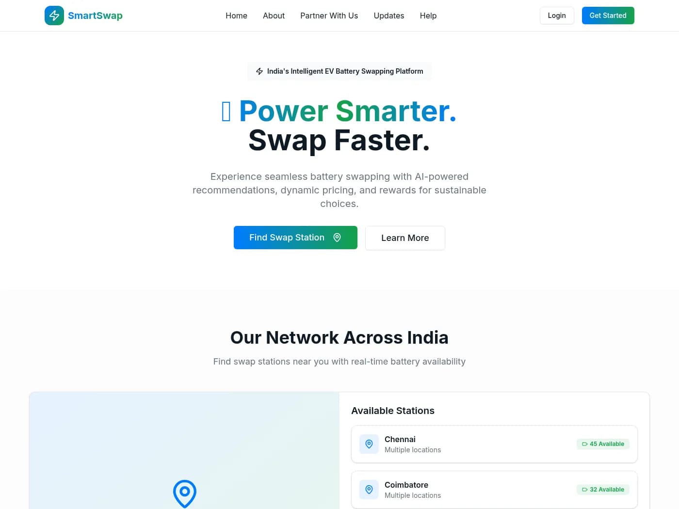 SmartSwap – Intelligent EV Battery Swapping Platform
