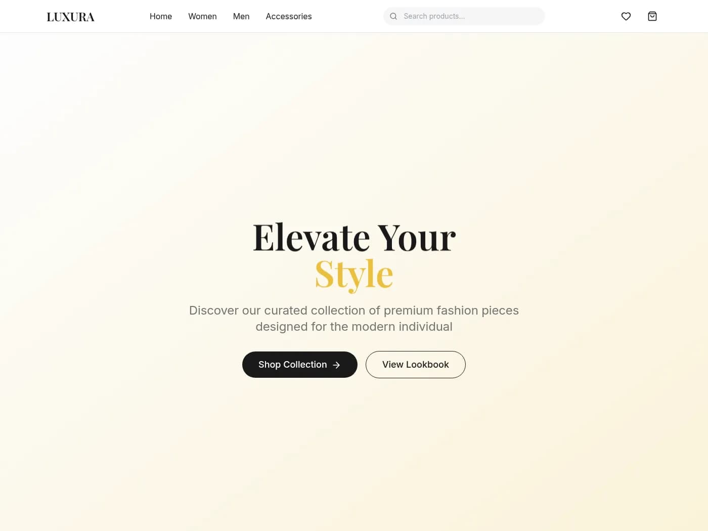 Smooth Animated E-commerce Clothing Shop