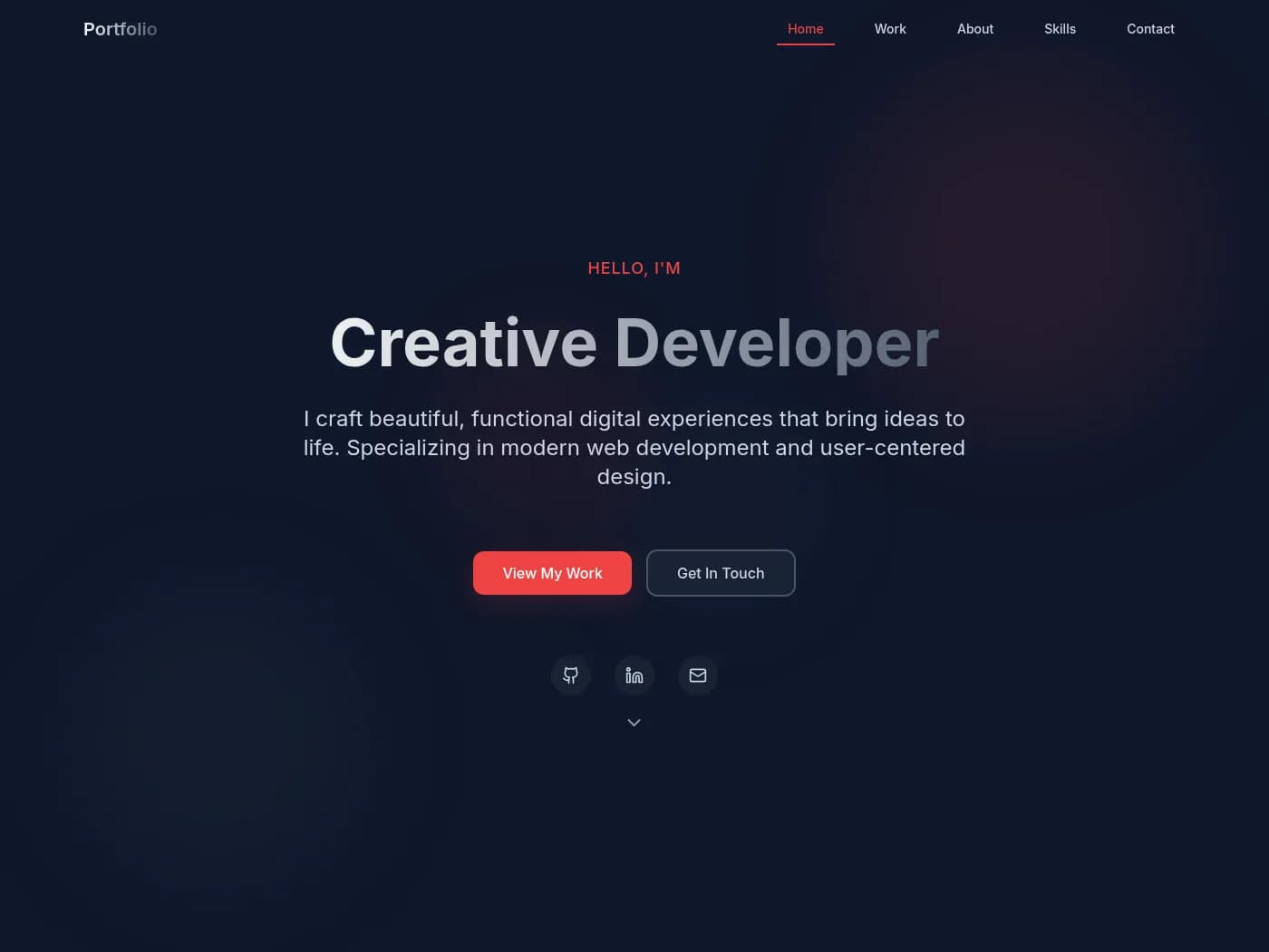 Smooth Scrolling Portfolio Website for Creatives