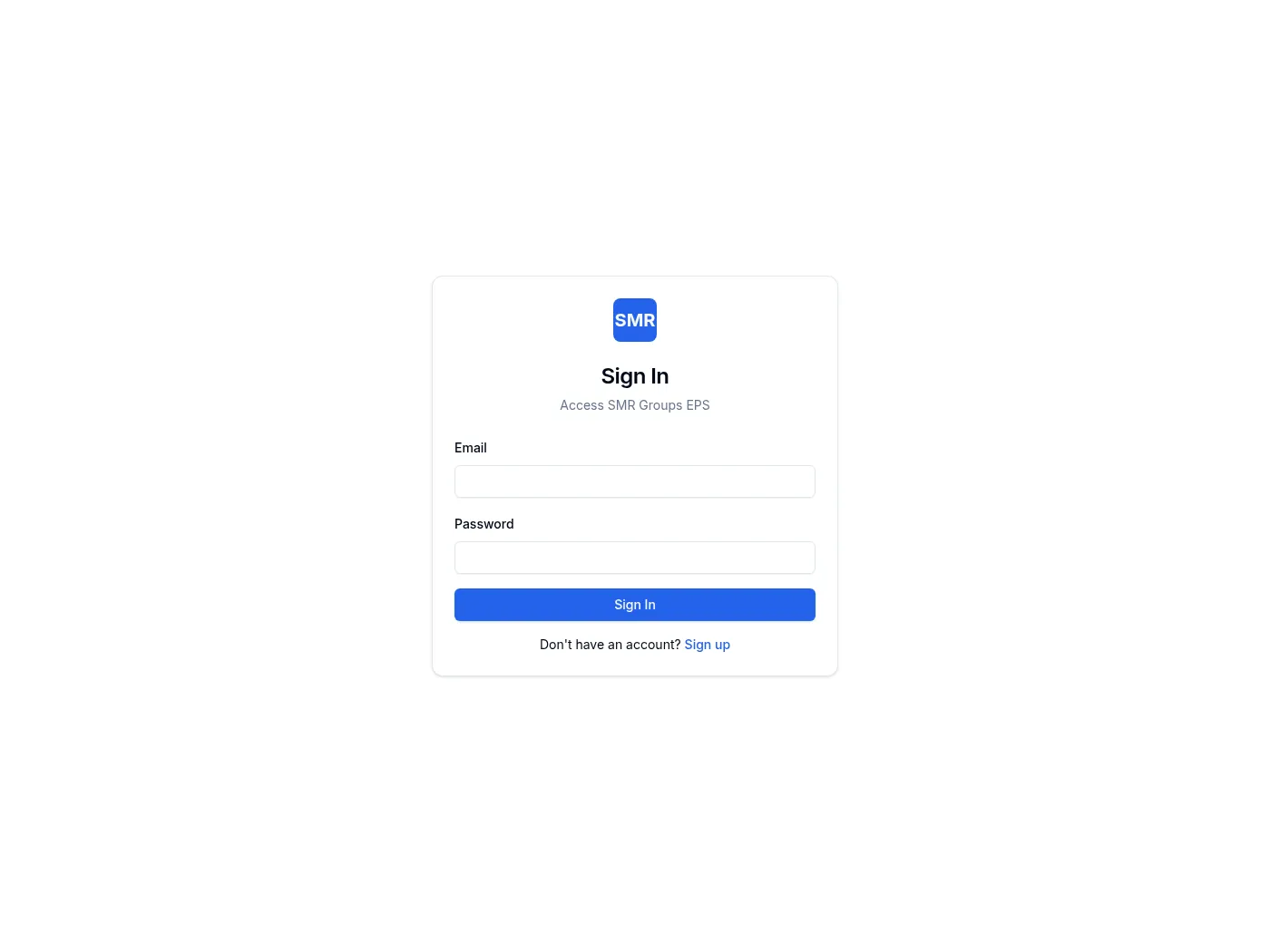SMR Groups Enterprise Printing System (EPS) Web App