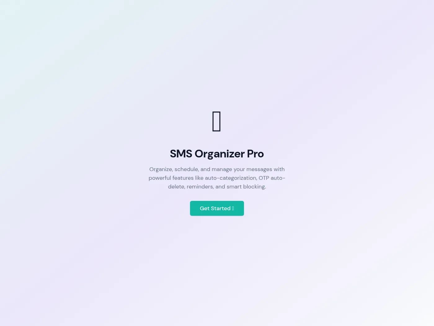 SMS Organizer Pro
