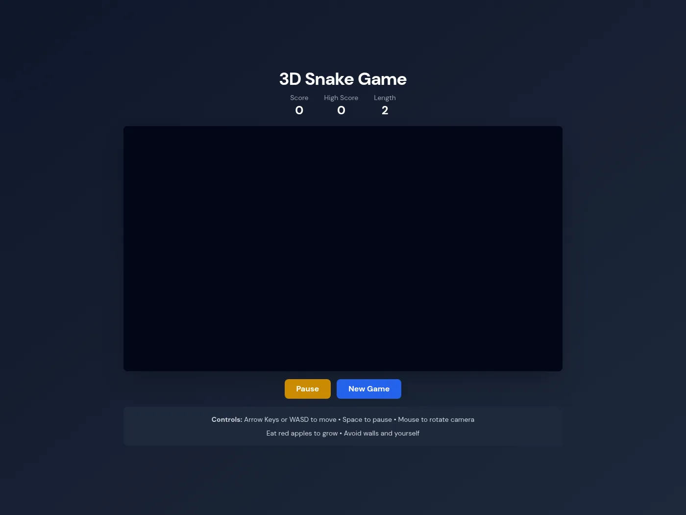 Snake Game 2D