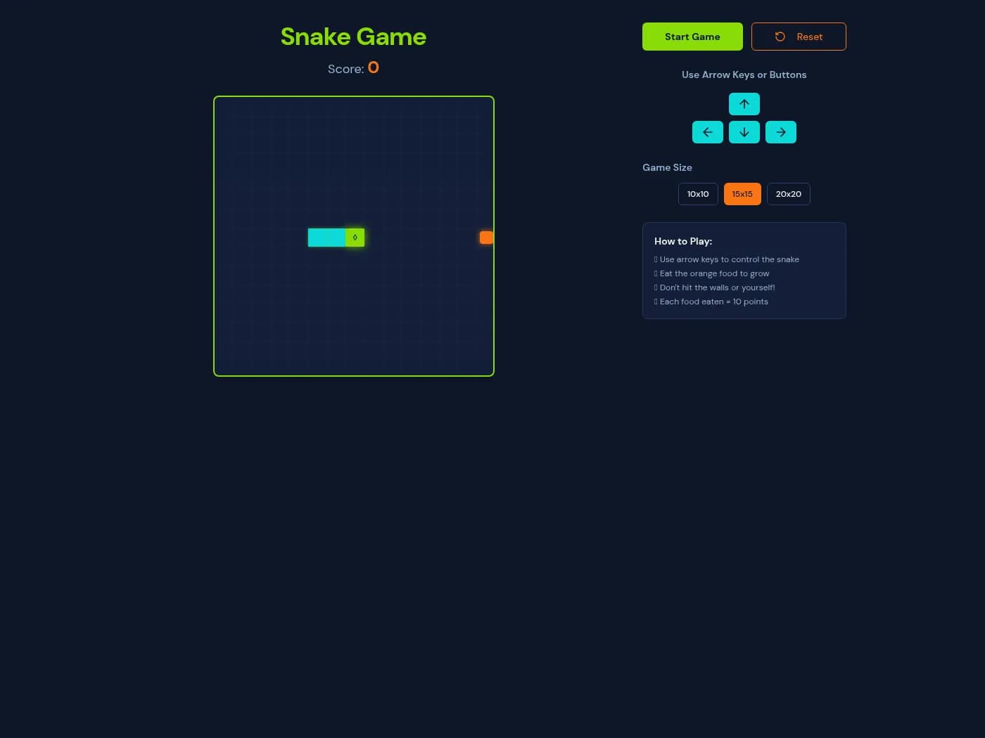 Classic Snake Game